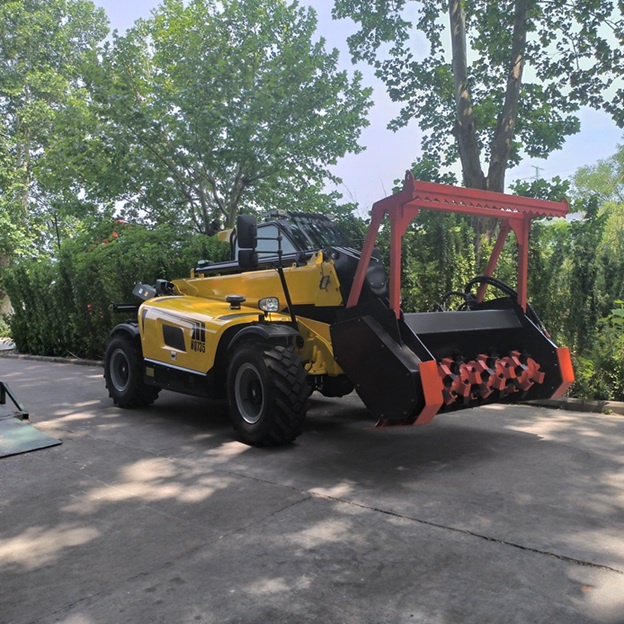 Mulcher for wheel loader and Telehandler