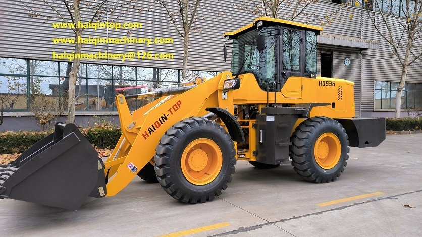 HQ936 wheel loader main used on Construction sites. Articulated wheel ...