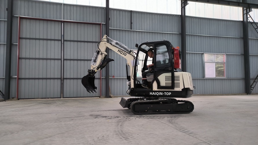 Hydraulic excavator HQ30 with Kubota engine, HQ30 crawler excavator with CE